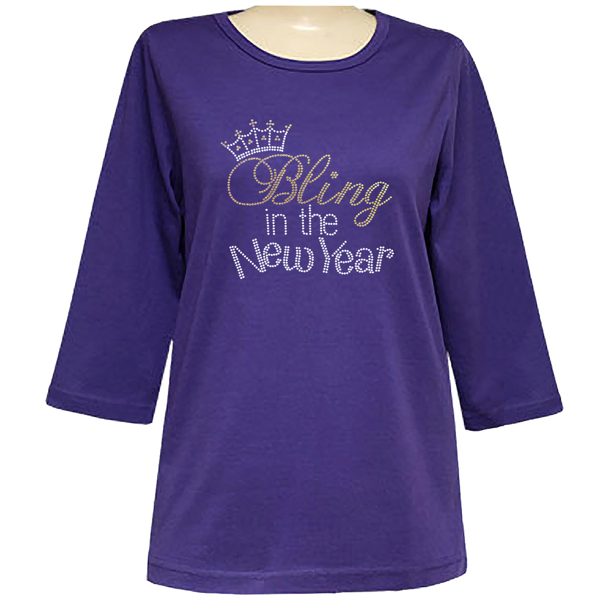 Bling in The New Year 3/4 Scoop Classic Shirt – Royal Splendor & Travel