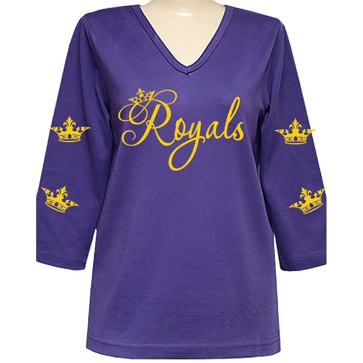Royals 3/4 V-Neck Classic – Royal Splendor & Travel